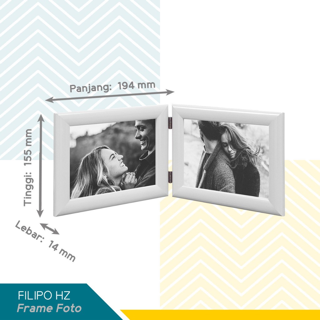Jual Photo Frame FILIPO O2 - Bingkai Foto lipat kayu dekorasi ruangan ...