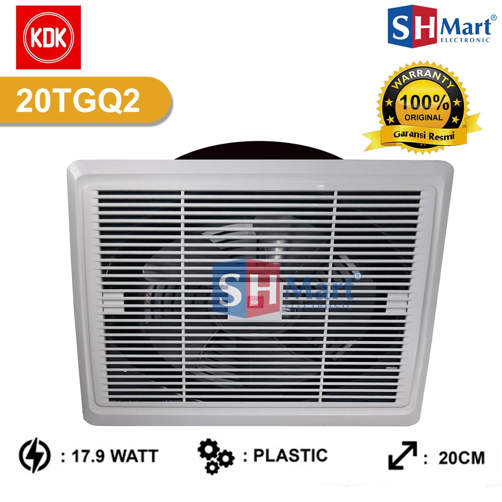 Jual KIPAS ANGIN KDK 20TGQ / CEILING EXHAUST FAN PLAFON 8 INCH 20TGQ2 ...