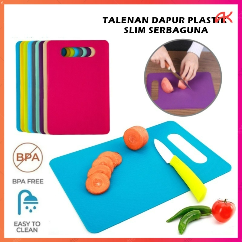 Jual ANK TALENAN DAPUR 29X19CM BAHAN PLASTIK / TALENAN CUTTING BOARD ...