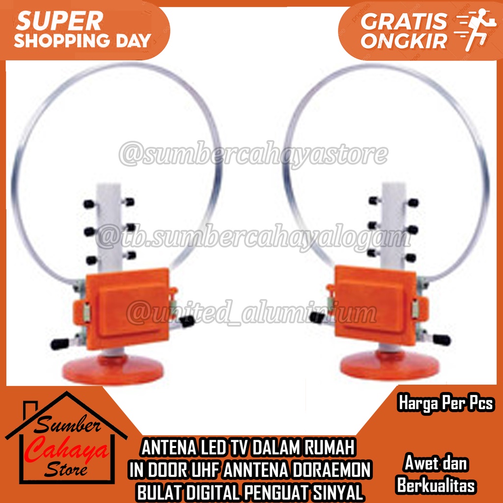 Jual Indoor Antena Doraemon Antenna Tv Led Tabung Uhf Bulat Digital Penguat Penerima Sinyal In ...