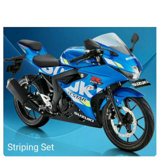 Jual Striping Set GSX R150 Biru 2019 Ori | Shopee Indonesia
