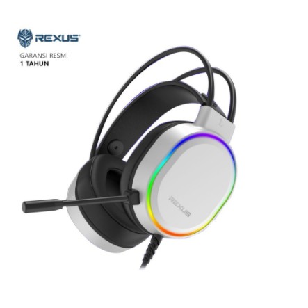 Jual Headset gaming rexus Wired Usb sound 7.1 surround Rgb with mic ...