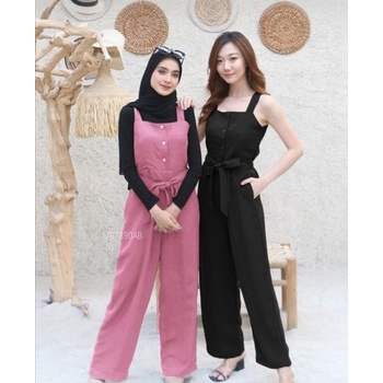 Jual Baju Jumsuit Wanita Remaja Casual Adem Mewah Model Kekinian ...