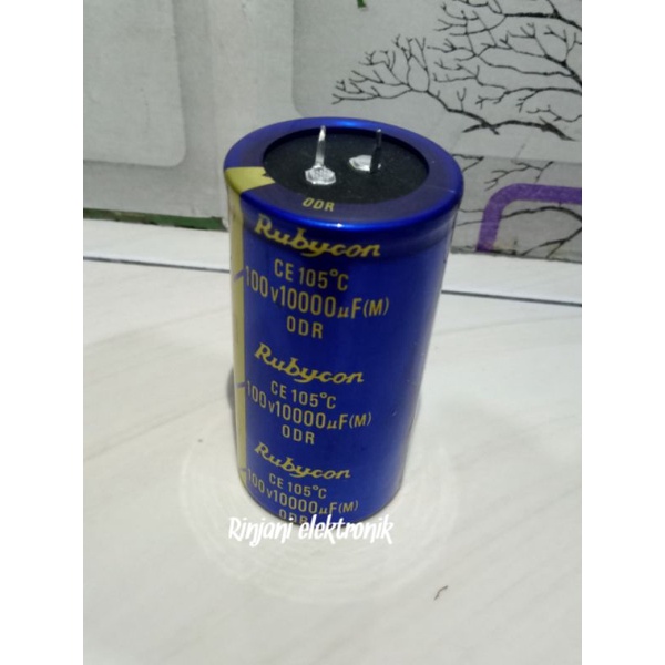 Jual elco 10000uf100v Rubycon biru | Shopee Indonesia