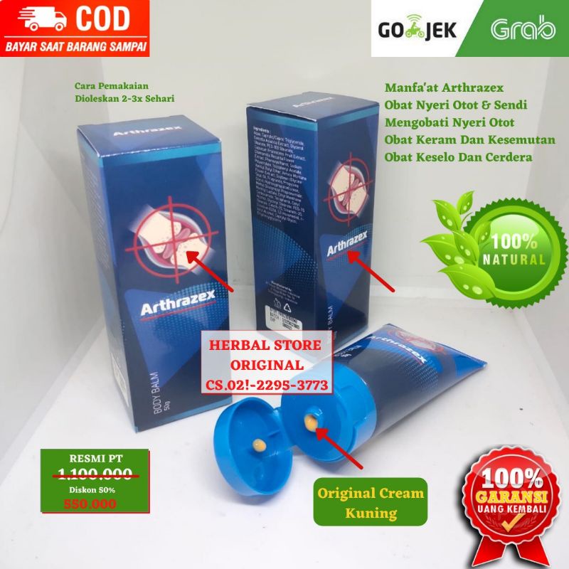 Jual ARTHRAZEX ASLI ORIGINAL CREAM OBAT NYERI OTOT DAN SENDI | Shopee ...