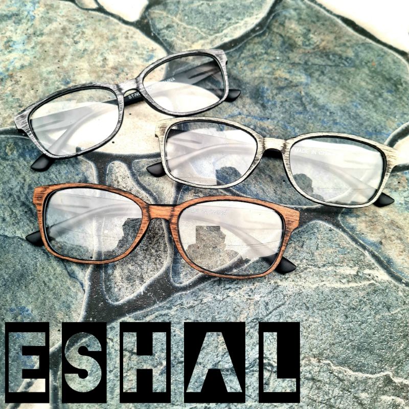 Jual Kacamata Fashion Gaya Lensa Normal Motif Serat Kayu Klasik ...
