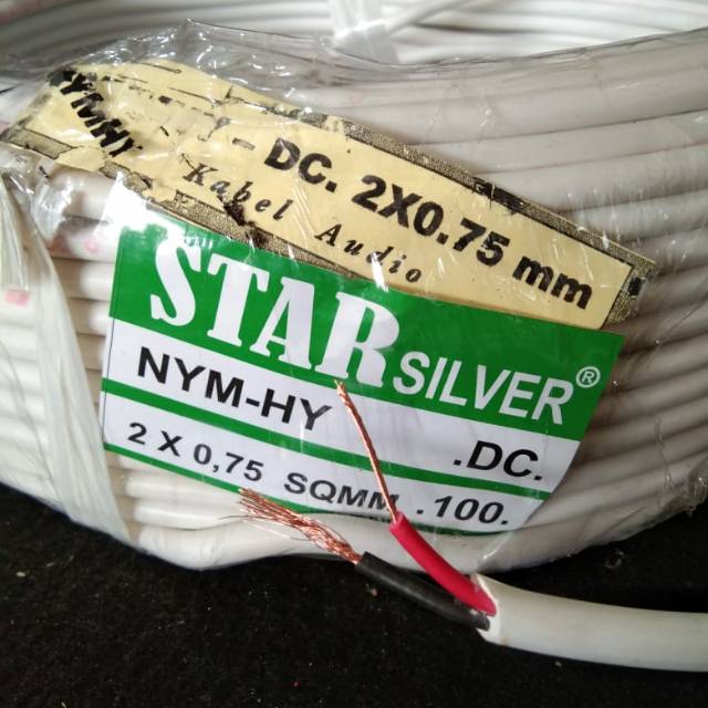Jual Kabel Listrik Serabut NYMHY 2x0.75 Star Silver (Harga per meter / Meteran / Potongan ...