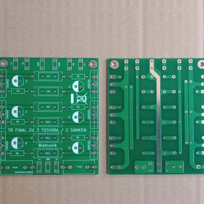 Jual PCB TR FINAL 3 TOSHIBA 2 SANKEN 2U Dauble Layer | Shopee Indonesia