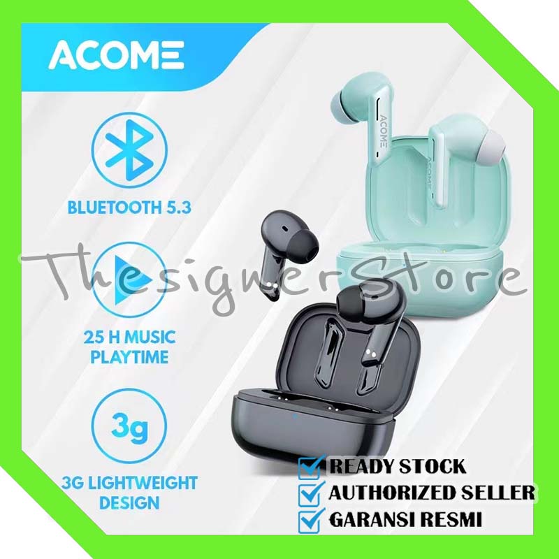 Jual TWS ACOME T6 Earphone Bluetooth True Wireless Earbuds Headset ...