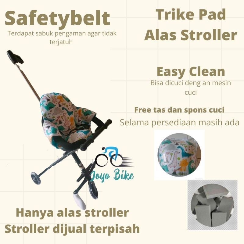 Jual Alas Busa Ezzy Stroller segi tiga Safety Belt sabuk Pengaman ...