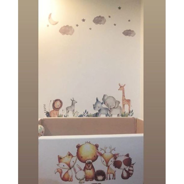 Jual Puswall - Stiker Dinding / Wallsticker Cute Animal Motif 2 ...
