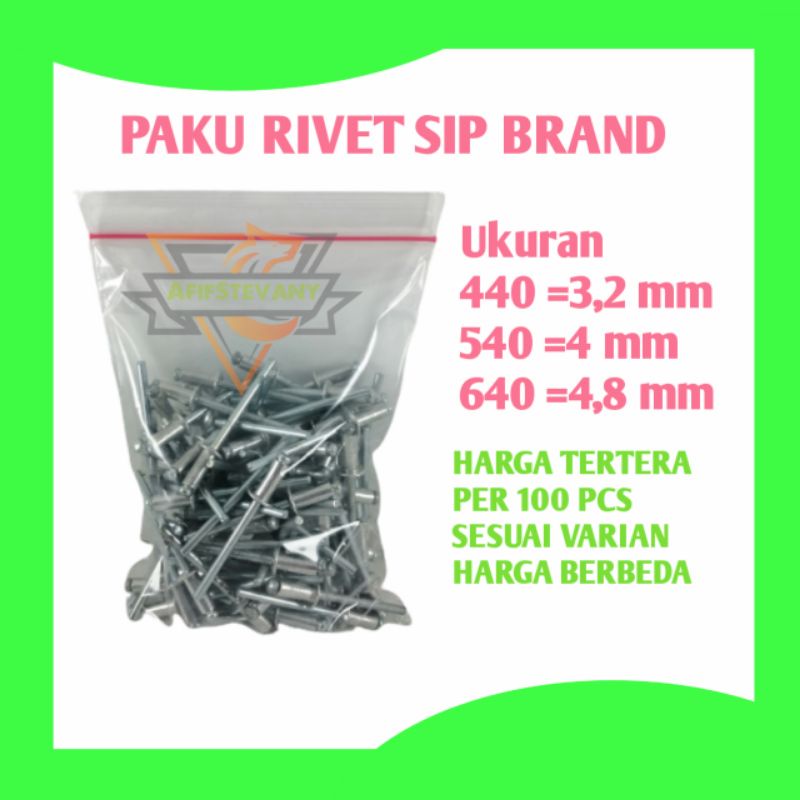Jual Paku rivet 440 - Paku Rivet 540 - Paku Rivet 640 - Paku Rivet SIP ...