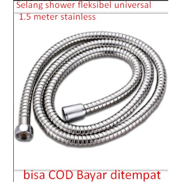 Jual Selang shower fleksibel universal 1.5 meter stainless | Shopee ...
