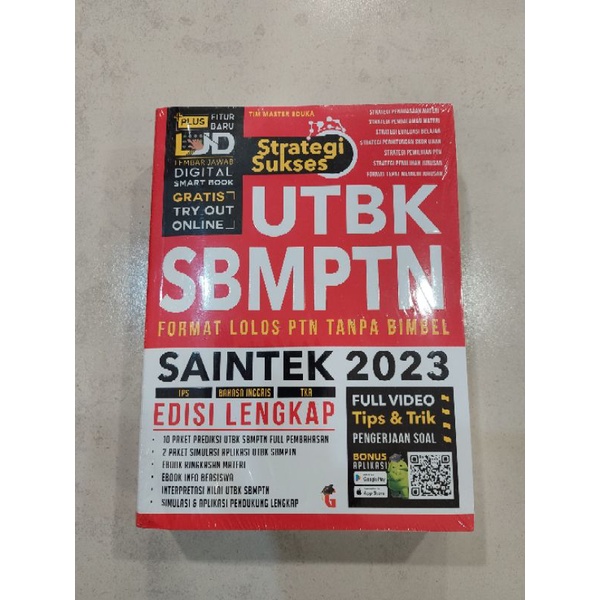 Jual Strategi Sukses UTBK SBMPTN SAINTEK 2023 Edisi Lengkap | Shopee Indonesia