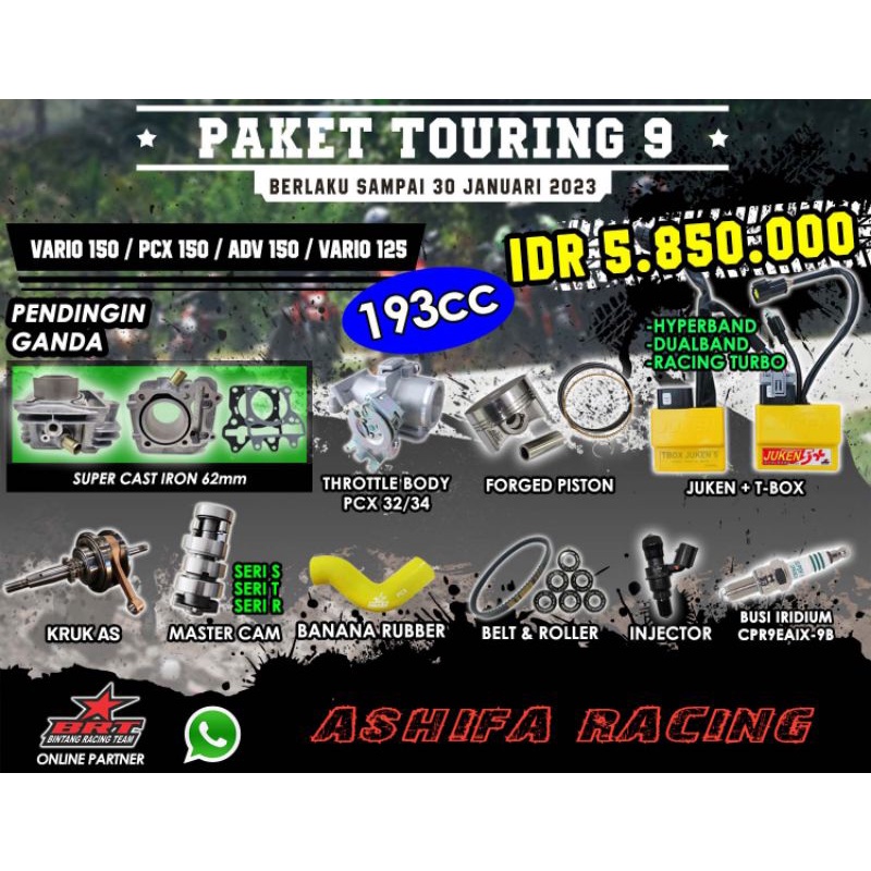 Jual PAKET TOURING 9 FULL BRT ( VARIO, ADV,PCX ) | Shopee Indonesia