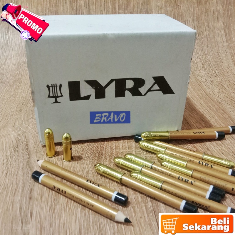 Jual (1 LUSIN) Celak Pensil LYRA Celak Lyra Asli Hitam Made In China ...