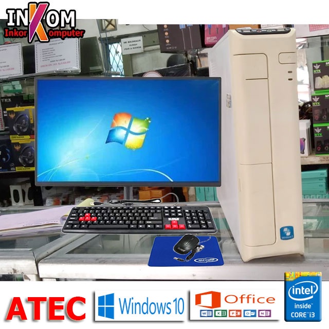 Jual PC Built Up Atec plus Monitor Atec 17 inch Haswell Core i3 ...
