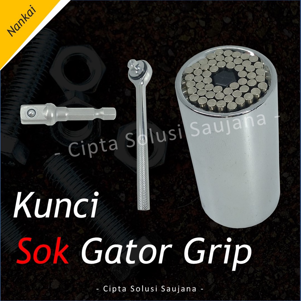 Jual KUNCI SOK KUNCI PAS MULTI UKURAN JENIS KEPALA BAUT GATOR GRIP ...