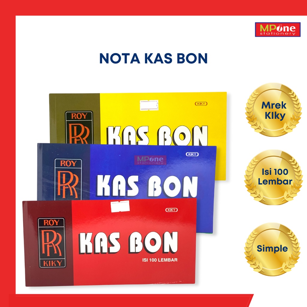 Jual Kiky Buku Kas Bon / Buku Kas Bon Kiky / Buku Kasbon Hutang Isi 100 ...