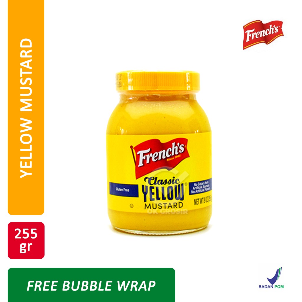 Jual French's American Classic Yellow Mustard (Botol Kaca 255 gr ...
