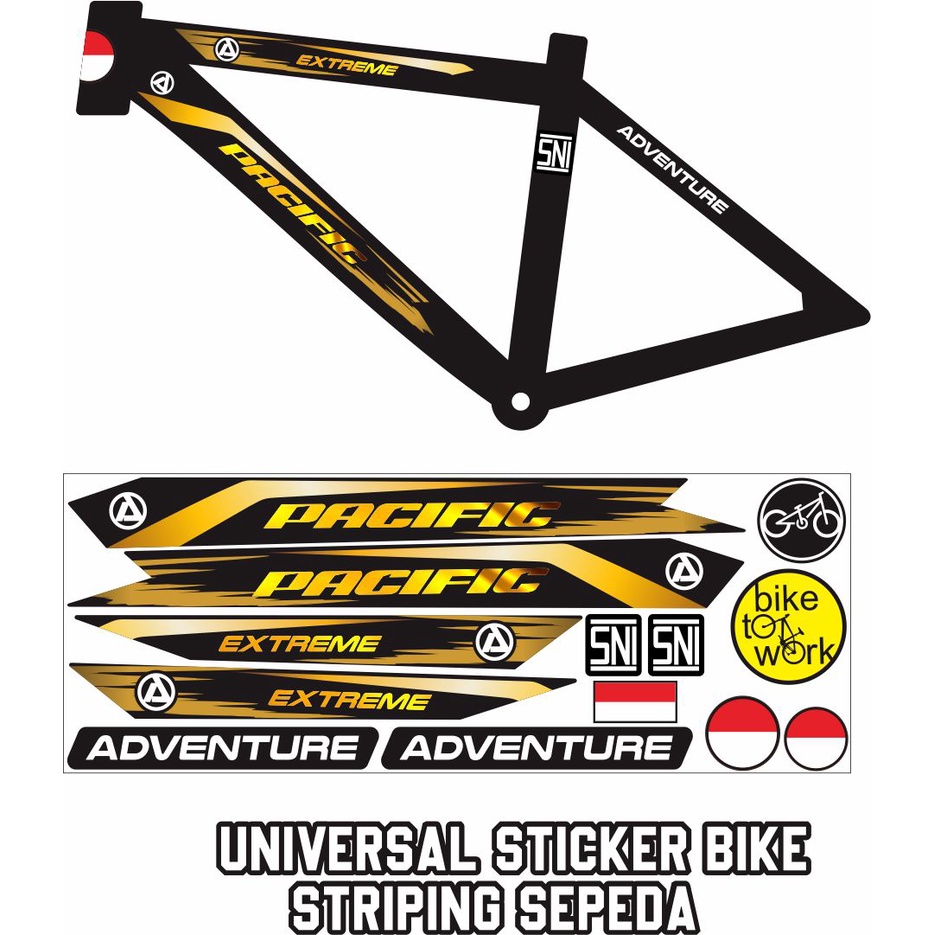 Jual STIKER MOTIF STIKER BIKE LIS STICKER STRIPING BIKE SEPEDA VARIASI ...