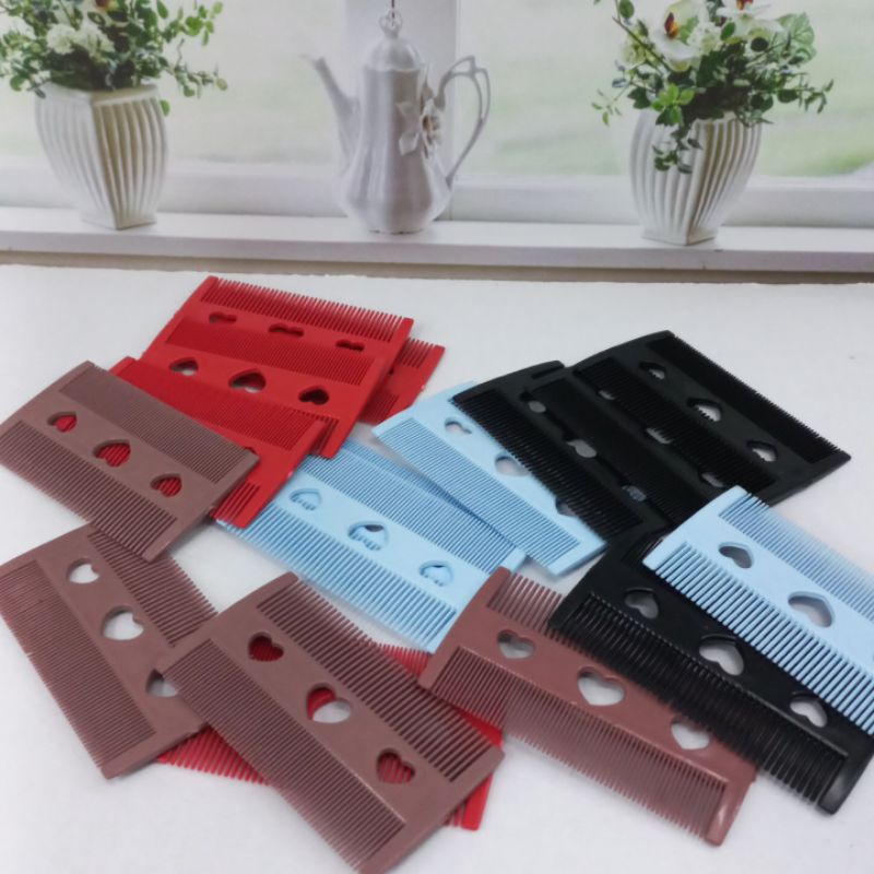 Jual Serit Kutu Isi 12Pcs Variasi Bolong Love Murah Grosir | Shopee ...