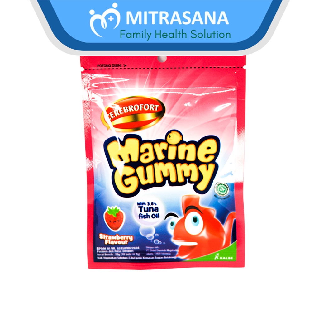 Jual Cerebrofort Marine Gummy Sachet - 1 Box 10 Sachet - Multivitamin ...