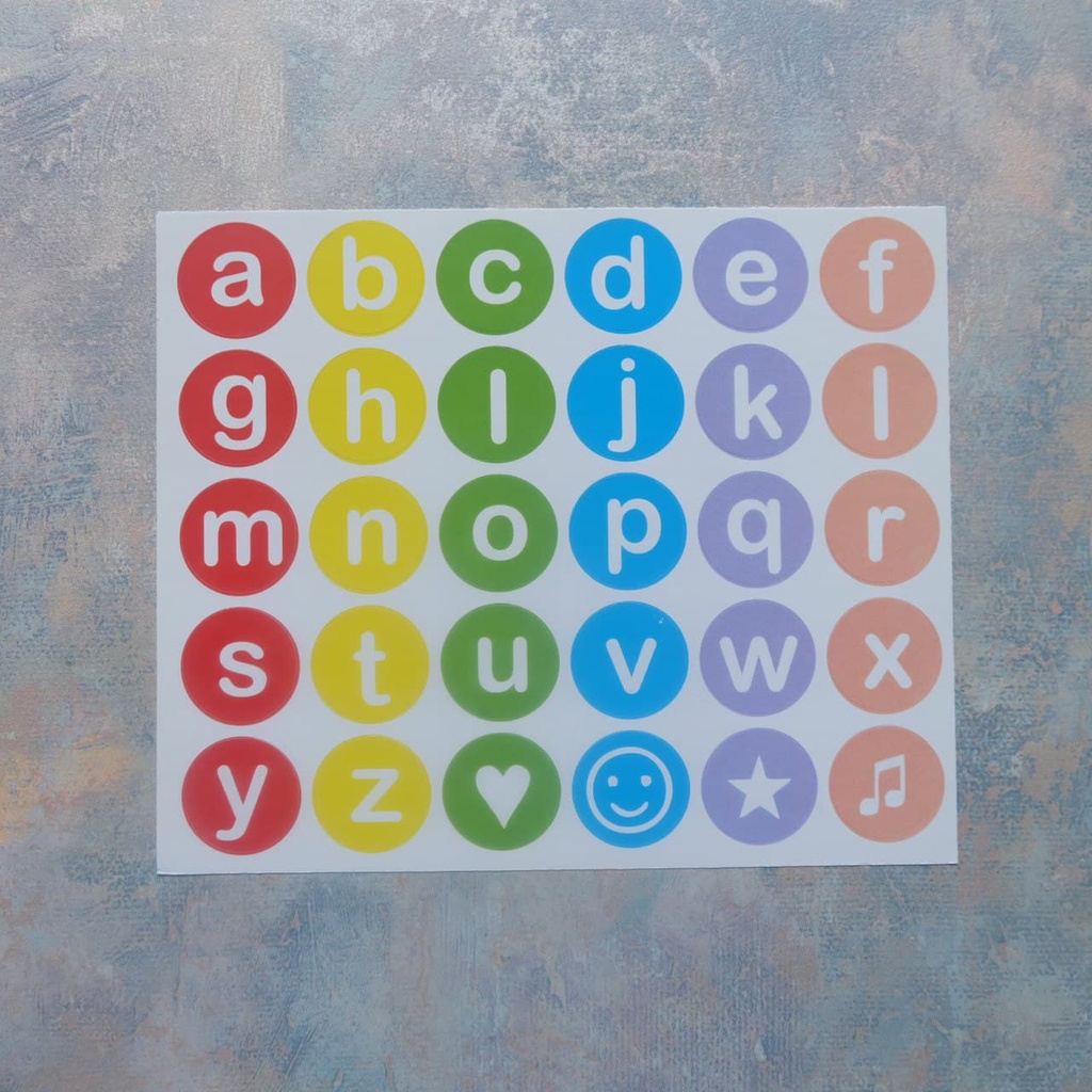 Jual SK STICKER BULAT 30 - Sticker Angka Hijaiyah Huruf Besar Huruf ...