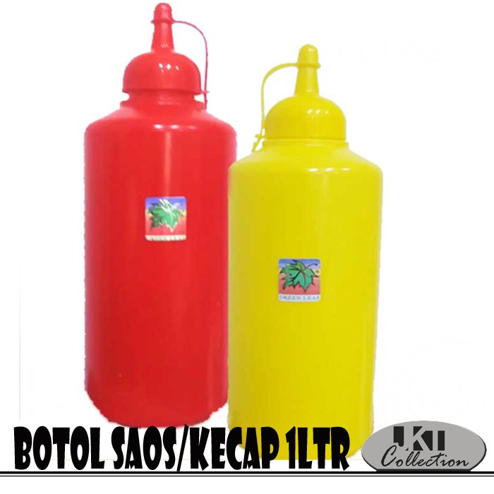 Jual Green Leaf PIERA Botol Kecap Botol Mayonaise Botol Saos 1 Liter ...