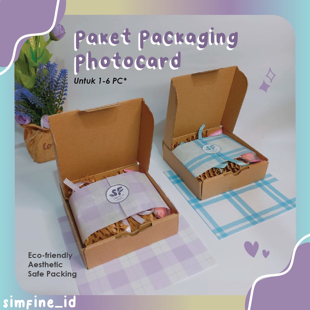 Jual [Minimal Beli 3] Paket Packing Eco-friendly Photocard / Aesthetic ...