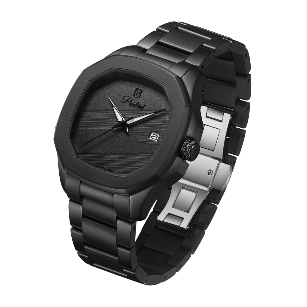 Jual Jam Tangan Pria Parlent Gallant Graphite Steel Black | Shopee ...