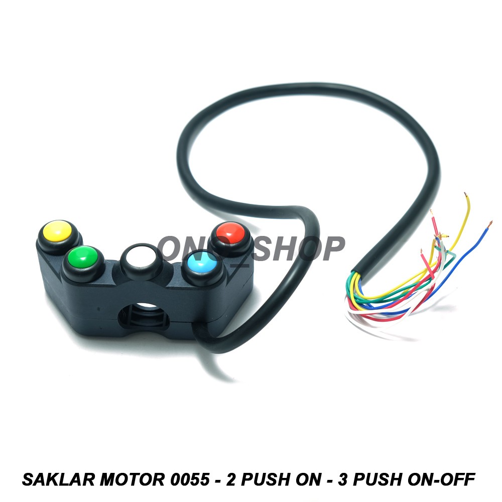 Jual Saklar Motor 0055 - 2 Push On - 3 Push On-Off | Shopee Indonesia