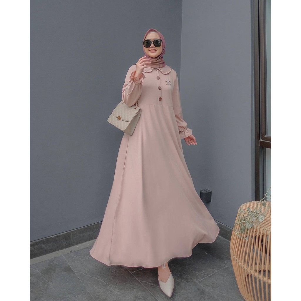 Jual Model terbaru Melva dress !!! LONG dress mc casual dress ARMY ...
