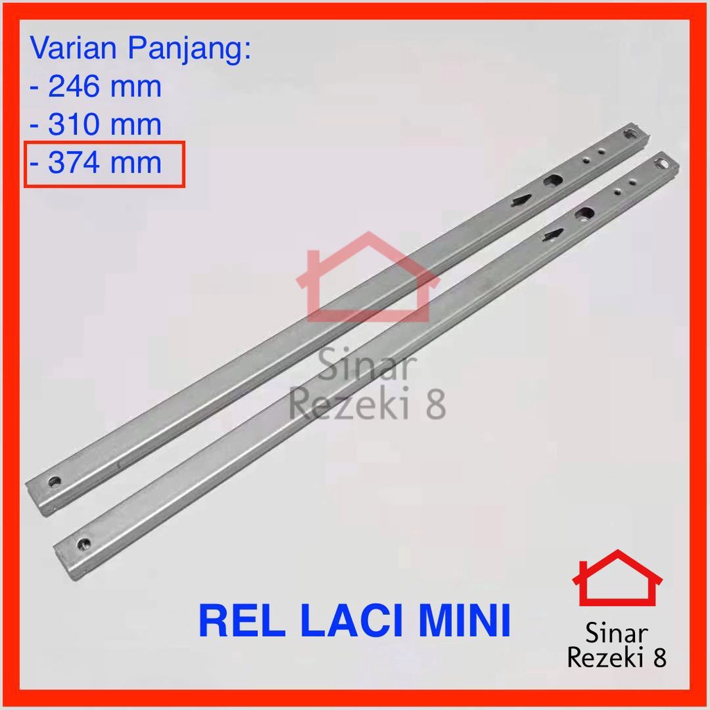 Jual Rel Laci Mini Slide 374 mm / 37,4 cm Single Track Meja Keyboard ...