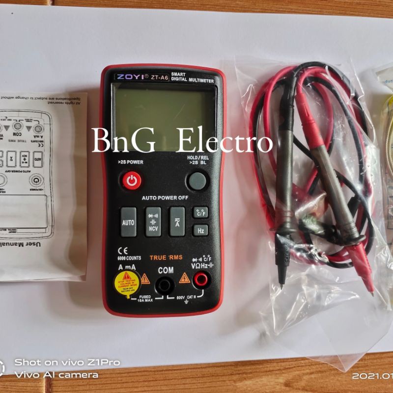 Jual Avometer Multimeter Multitester Avo Digital Zoyi Original | Shopee ...