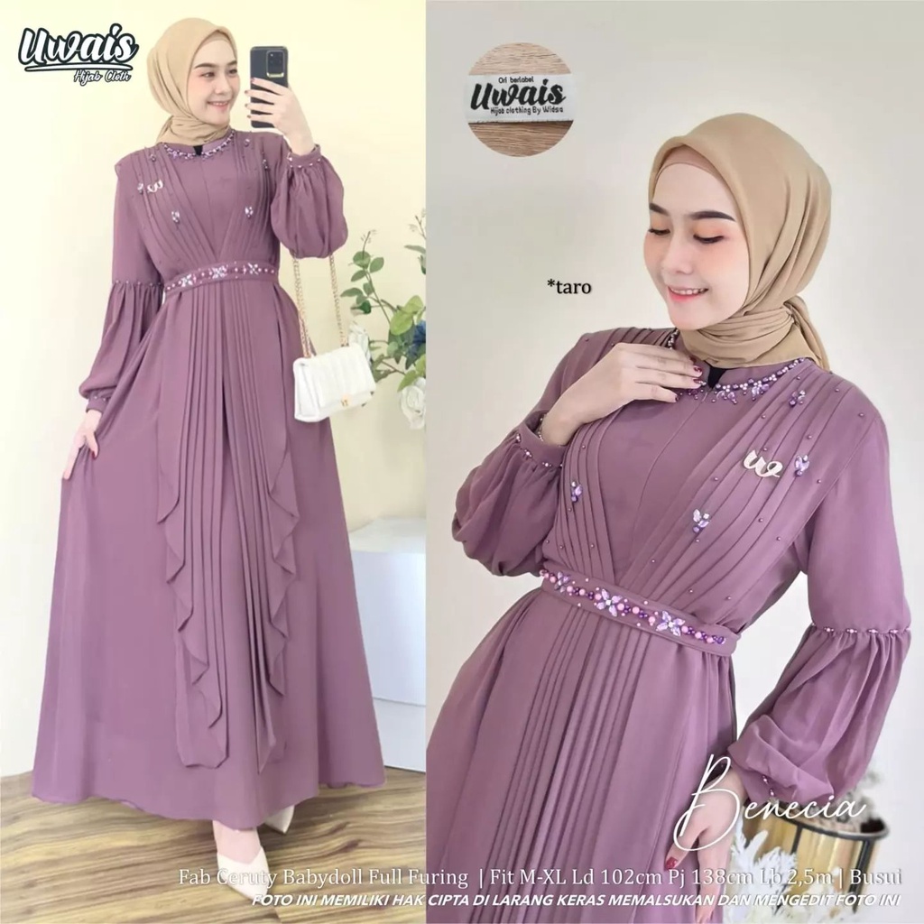 Jual READY BENECIA/DRESS WANITA TERBARU/BAJU MUSLIM WANITA KEKINIAN ...