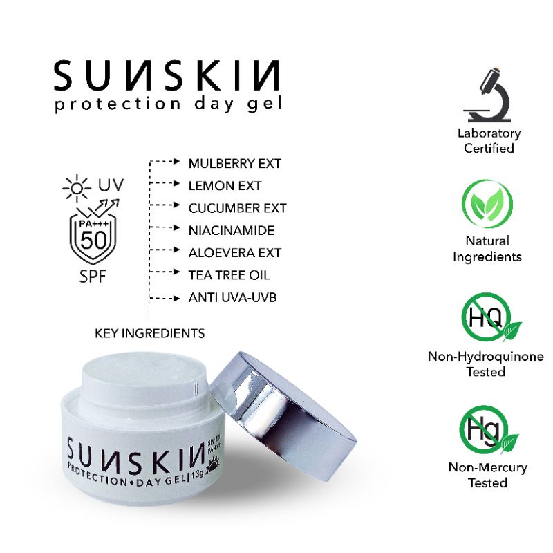 Jual SUNSKIN SUN PROTECTION DAY GEL SPF 50 GEL | Shopee Indonesia