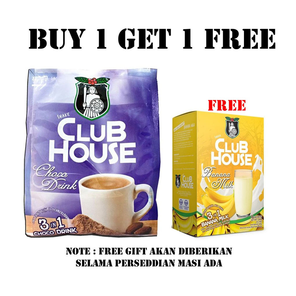 Jual Shake Club House 3 in 1 Choco Drink | Shopee Indonesia