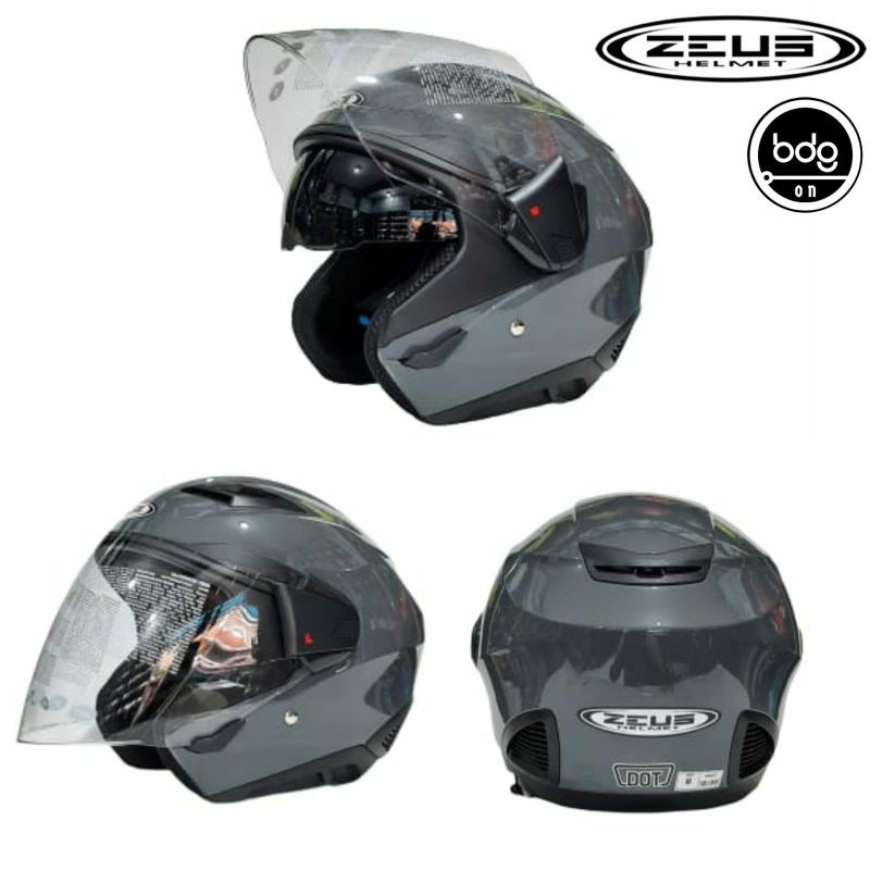 Jual Helm Zeus 611 Grey11C / Grey | Shopee Indonesia