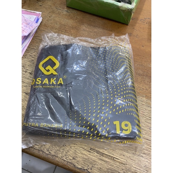 Jual Kantong asoi asoy plastik hitam pack ukuran 19 bukan plastik daur ...