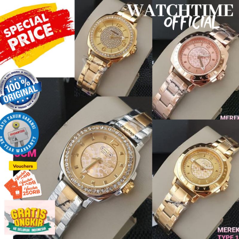 Jual JAM TANGAN WANITA TERBARU COACH ORI JAM TANGAN CEWEK ORIGINAL ...