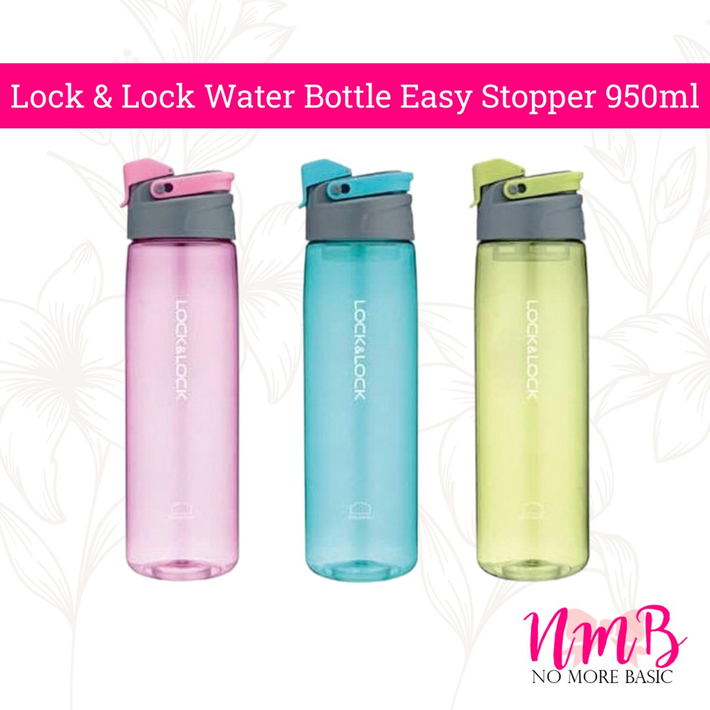 Jual Lock & Lock Water Bottle Easy Stopper 950ml Pink Blue Green Botol ...
