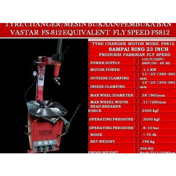 Jual Tyre Changer Tyre Changer Mesin Bukaan Ban Atau Pembuka Ban Vastar Fs | Shopee Indonesia