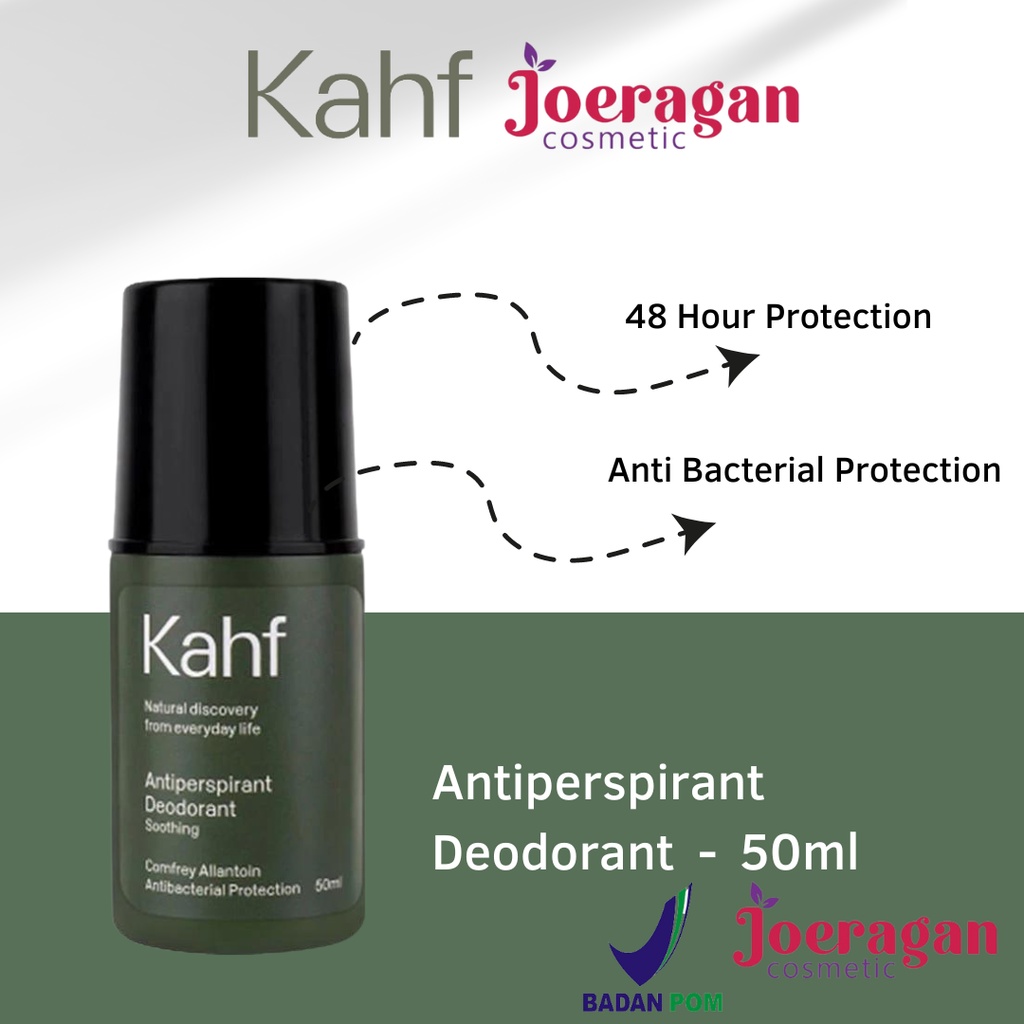 Jual KAHF Soothing Antiperspirant Deodorant 50mL Deodorant Kahf Natural ...