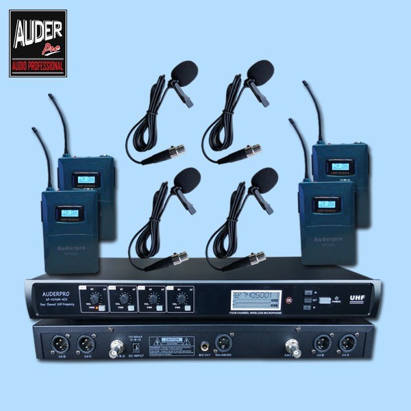 Jual Microphone Wireless AUDERPRO AP-929WM-4L Digital | Shopee Indonesia
