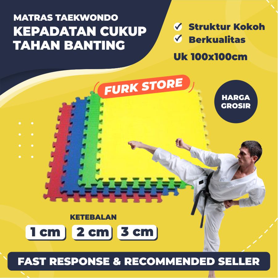 Jual Matras Taekwondo 100x100cm EVA03 [STANDAR ATLET] - Matras Olahraga ...