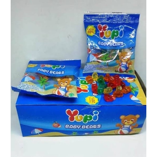 Jual [BERKAH] Permen YUPI All Varian Rasa Isi 24 Pcs Per Box Baby Bear ...