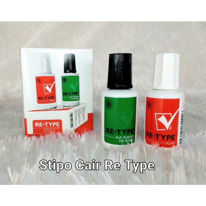 Jual Stipo/Tipp Ex/Correction Cair Re Type Set | Shopee Indonesia