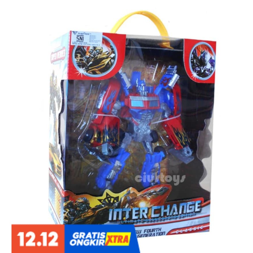 Jual SUPER PROMO INTERCHANGE ROBOT TRANSFORMERS OPTIMUS PRIME 4088-1 ...