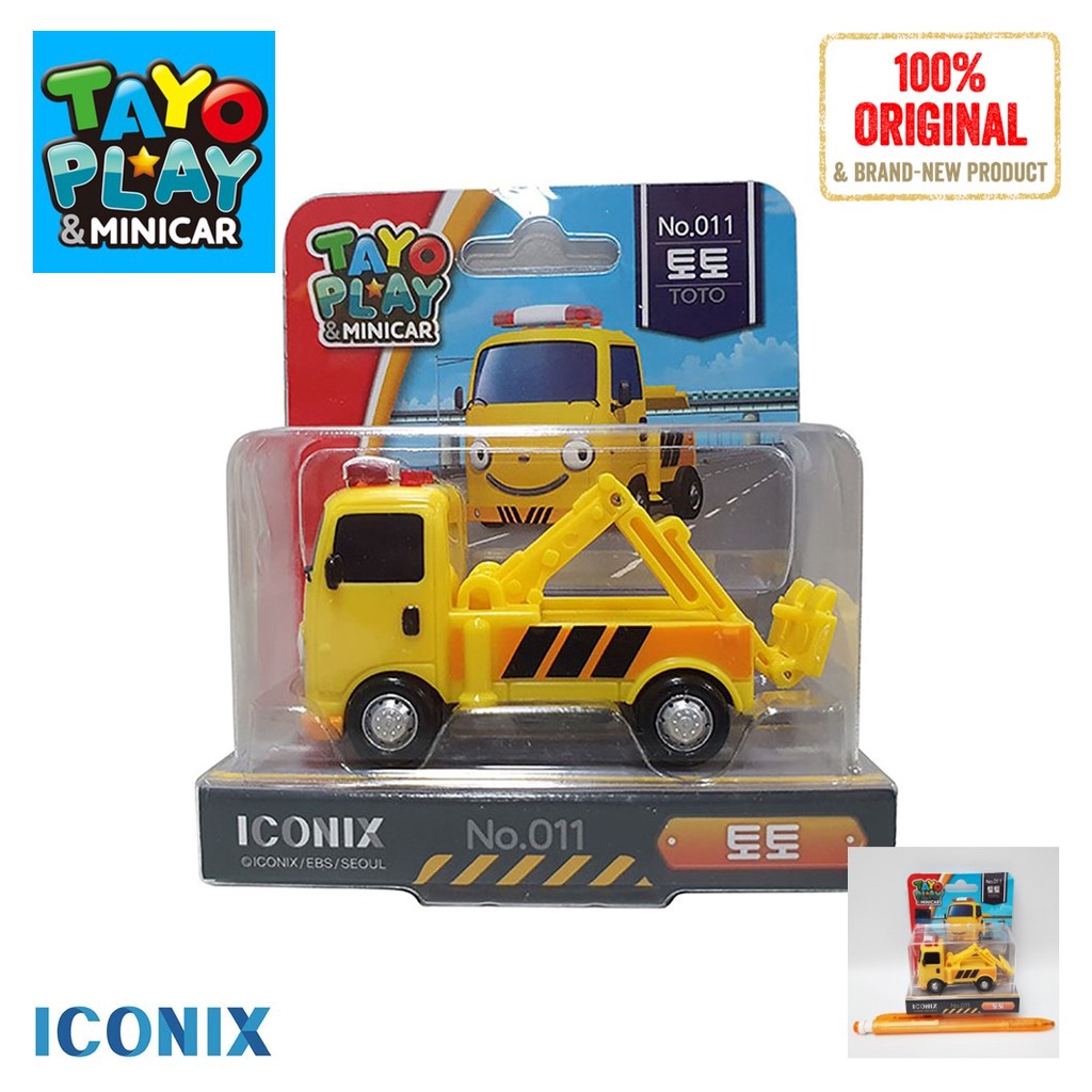 Jual Iconix Tayo The Little Bus Play Minicar Toto Towing Car Korean ...